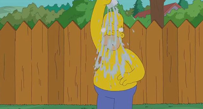 Le Ice Bucket Challenge d'Homer Simpson ! [VIDEO]