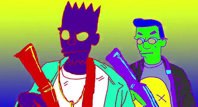 Une version ''gangsta'' des Simpsons par Freeway et Asap Ferg ! [CLIP]