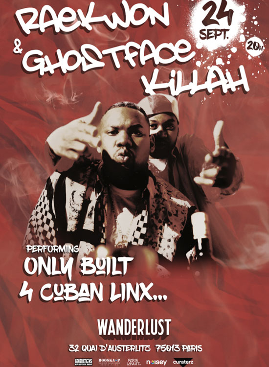 Raekwon et Ghostface Killah (Wu-Tang Clan) débarquent à Paris