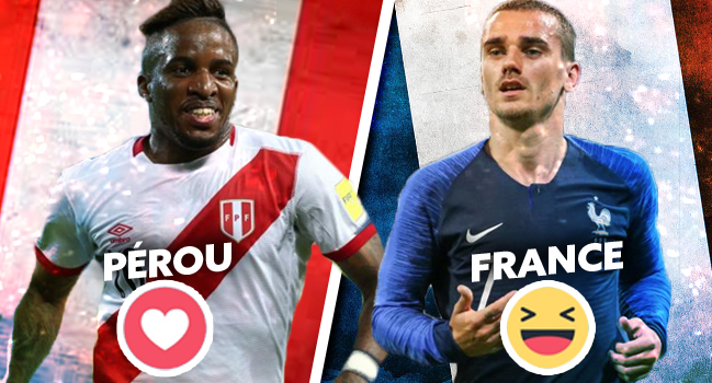 200 euros de cash pour parier sans risque sur France - Pérou