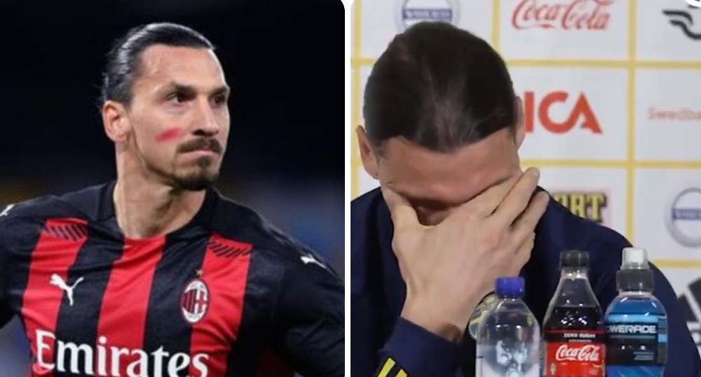 Les larmes de Zlatan Ibrahimovic en conférence de presse