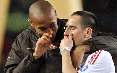 Thierry Henry soutient Ribéry pour le ballon d'or