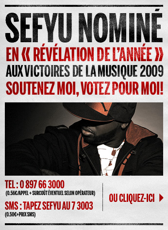 Sefyu nominé aux Victoires de la Musique