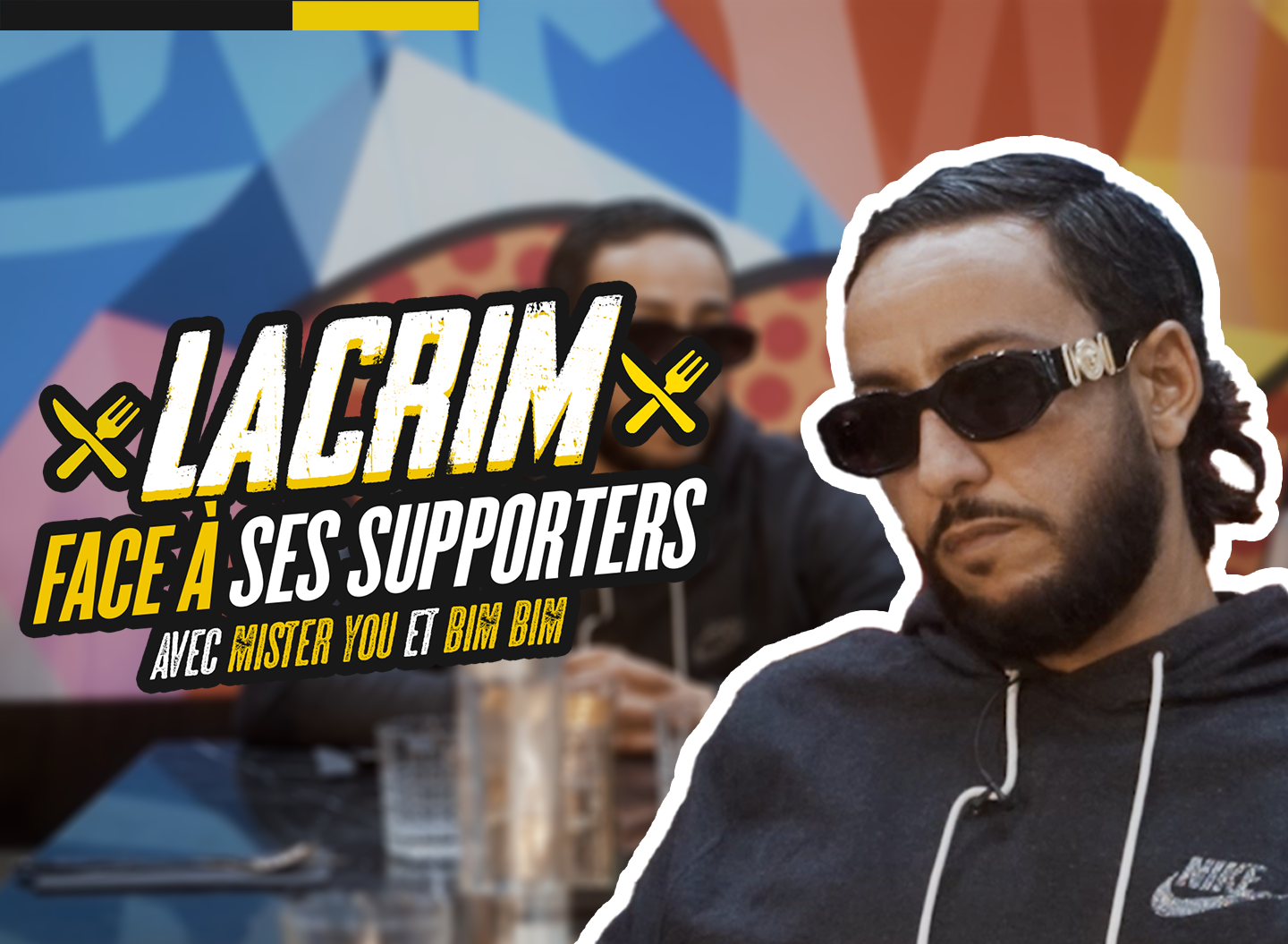 Lacrim face à ses supporters avec Mister You et Bim Bim