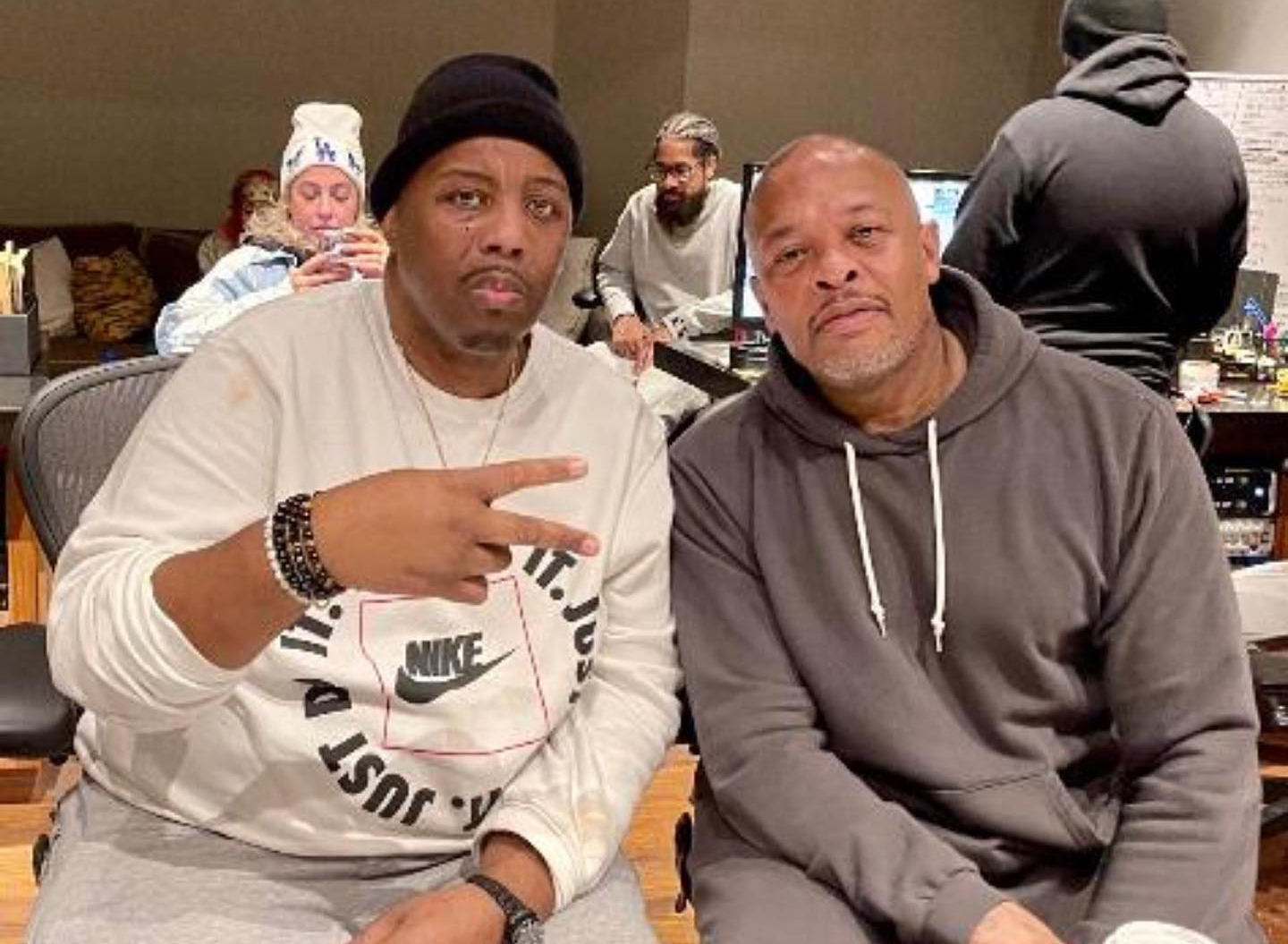 Dr. Dre en studio avec Erick Sermon (EPMD) pour la première fois en 30 ans