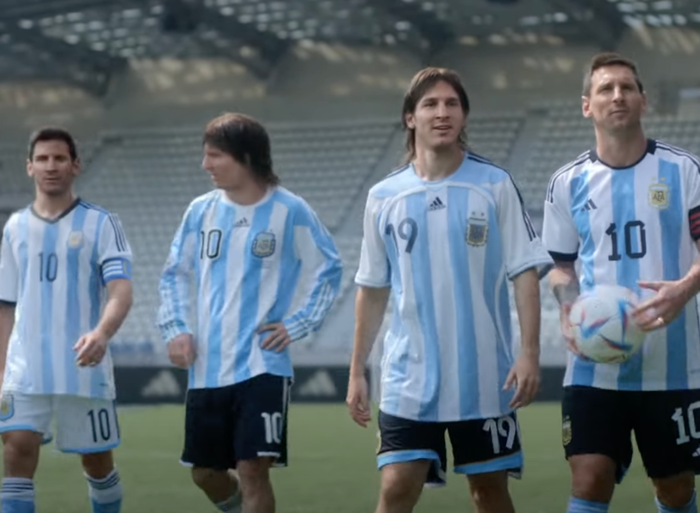 Adidas met en scène les cinq versions de Messi dans une pub incroyable