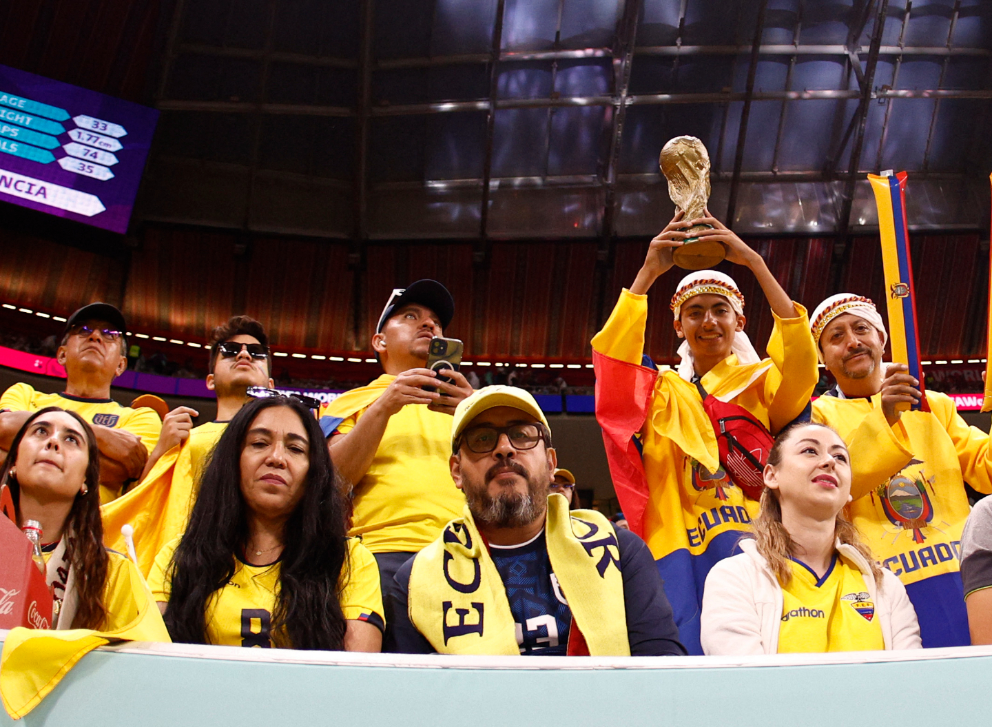 Un supporter de l'Équateur et un fan du Qatar s'embrouillent en plein match, puis font la paix