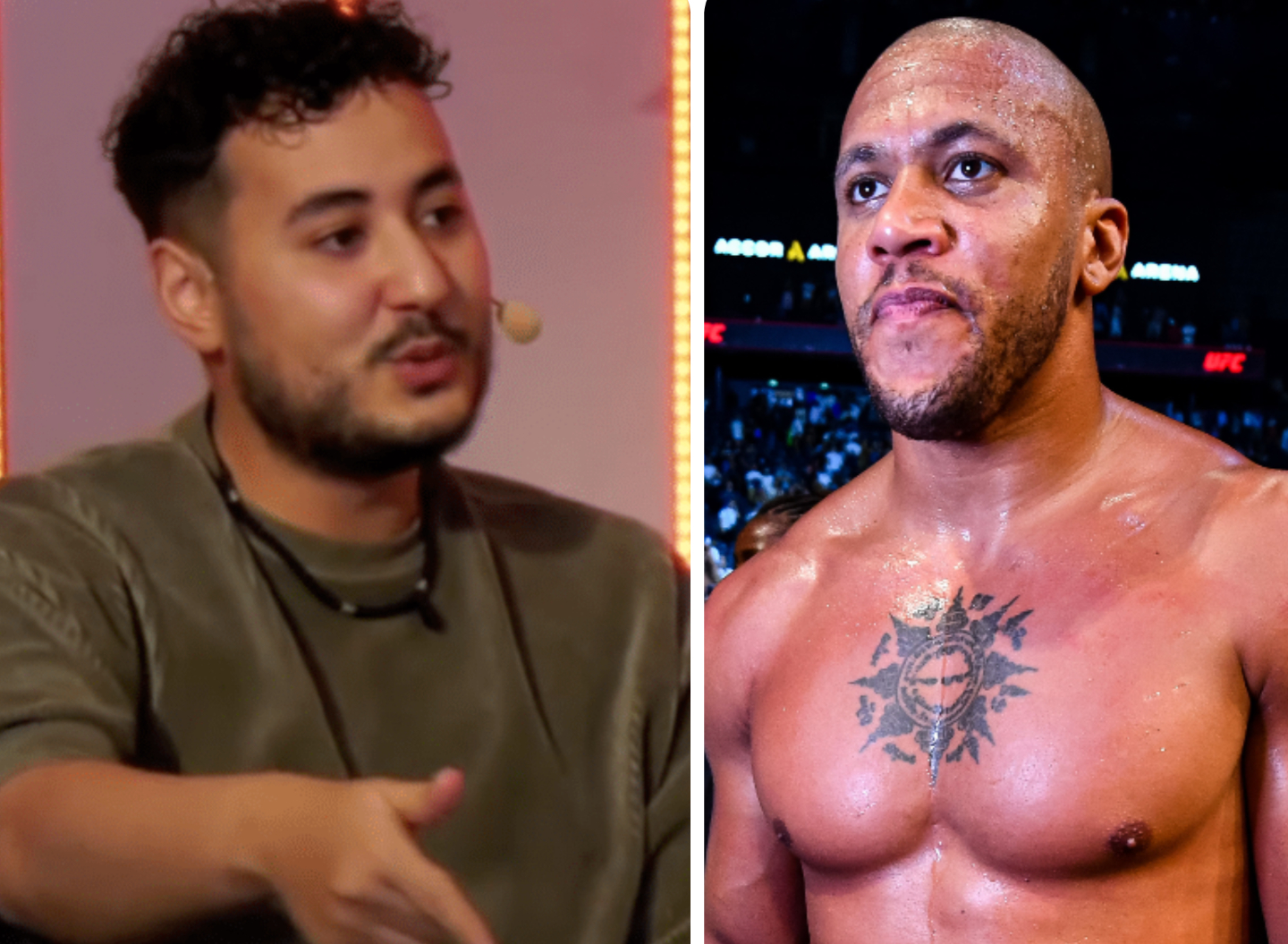 Quand Gotaga pense se prendre un coup de pression de la part de Ciryl Gane