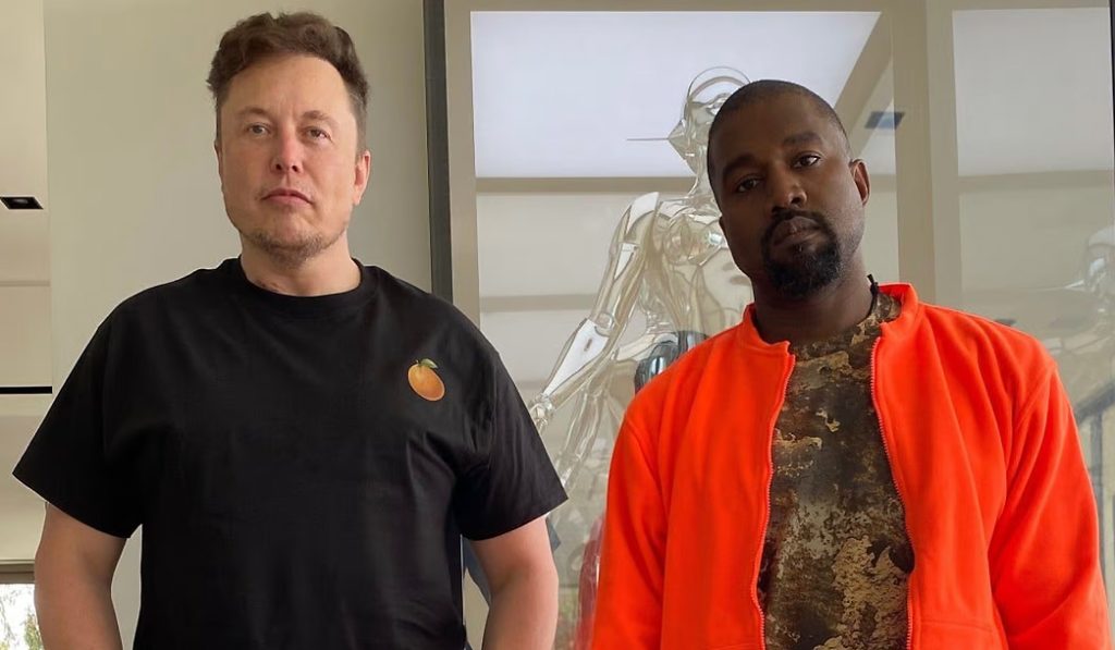En plein dans le complot, Kanye West explique qu'Elon Musk est une ...