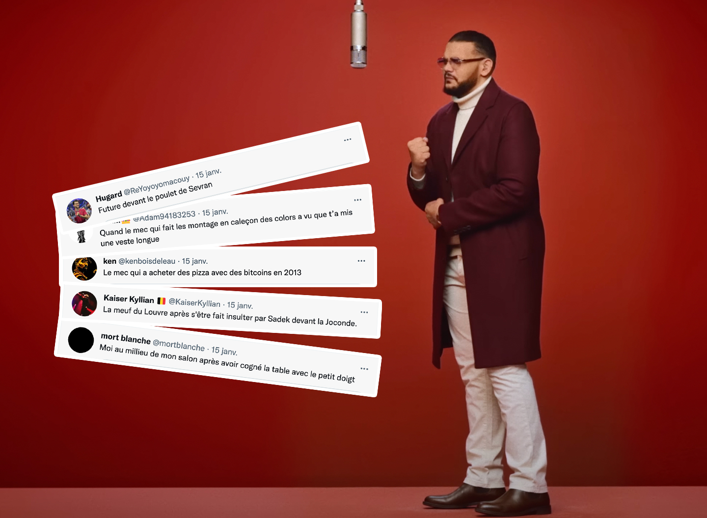 Sadek fait offre des cadeaux aux fans les plus drôles face à son mème