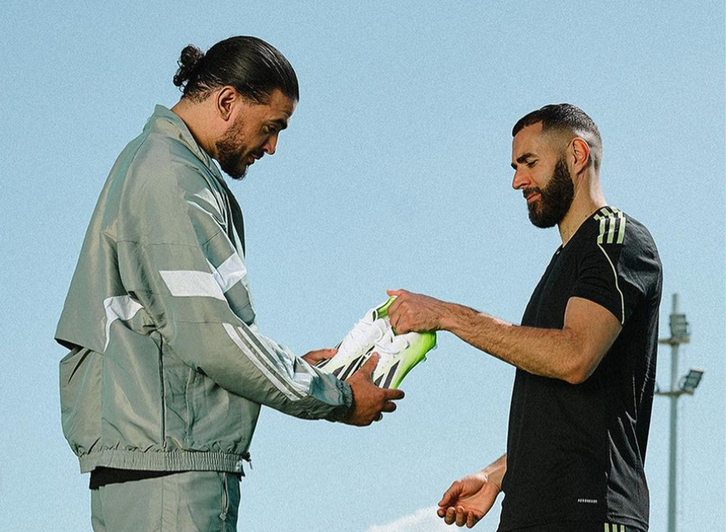 Aminematue et Karim Benzema collaborent pour une pub Adidas