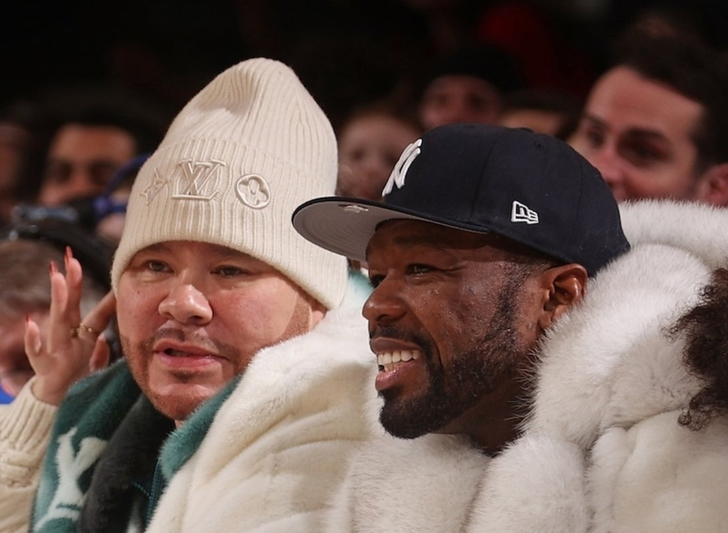 50 Cent et Fat Joe aperçus côte-à-côte lors du match de Noël des Knicks