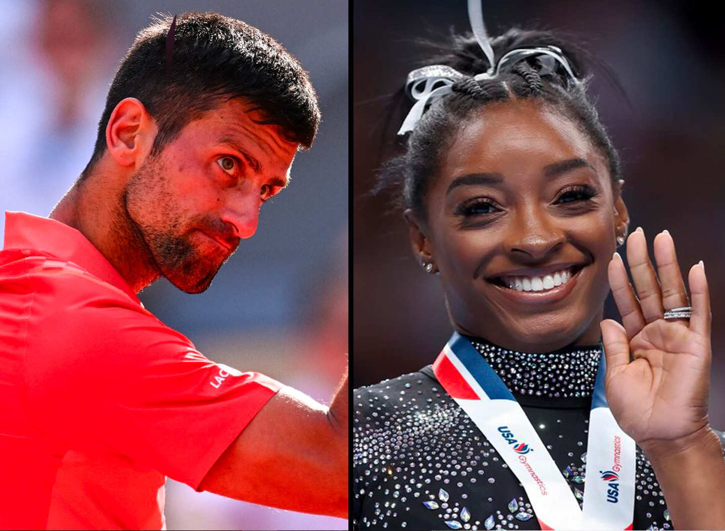 Novak Djokovic et Simone Biles sont les champions des champions en 2023