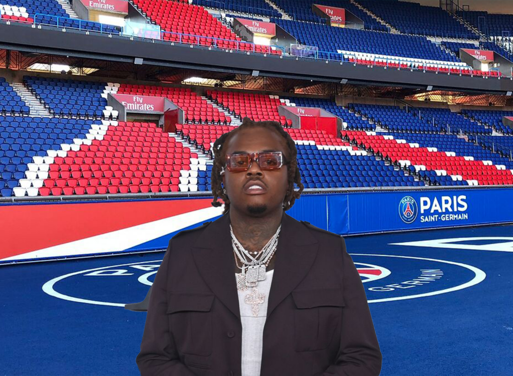 Gunna tourne un clip au Parc Des Princes