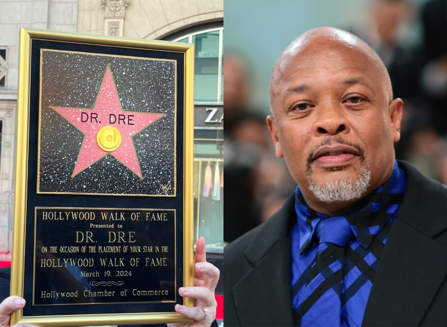 La cérémonie légendaire pour l'étoile de Dr Dre sur Hollywood Boulevard